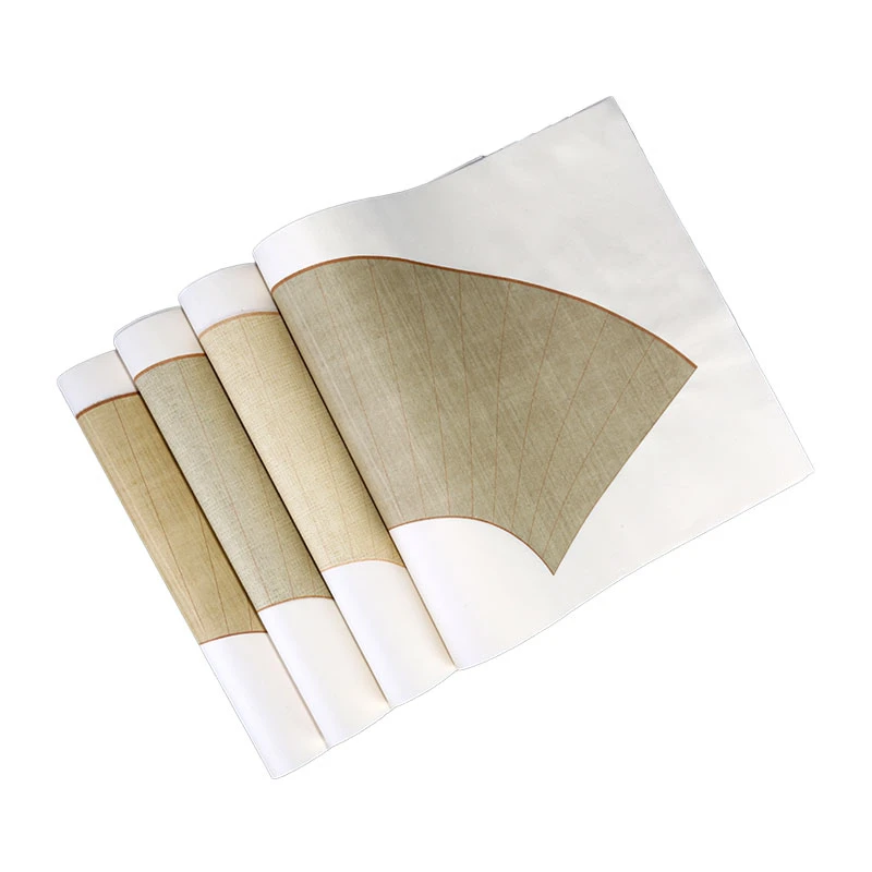 Batik-Xuan-Papr-Fan-Shaped-Half-Ripe-Rice-Paper-Retro-Xuan-Paper ...