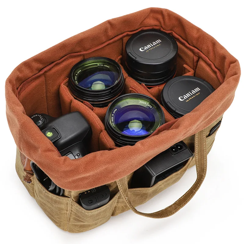 Photography DSLR Canvas Portable Inner Liner Inserts Campartment Camera ...