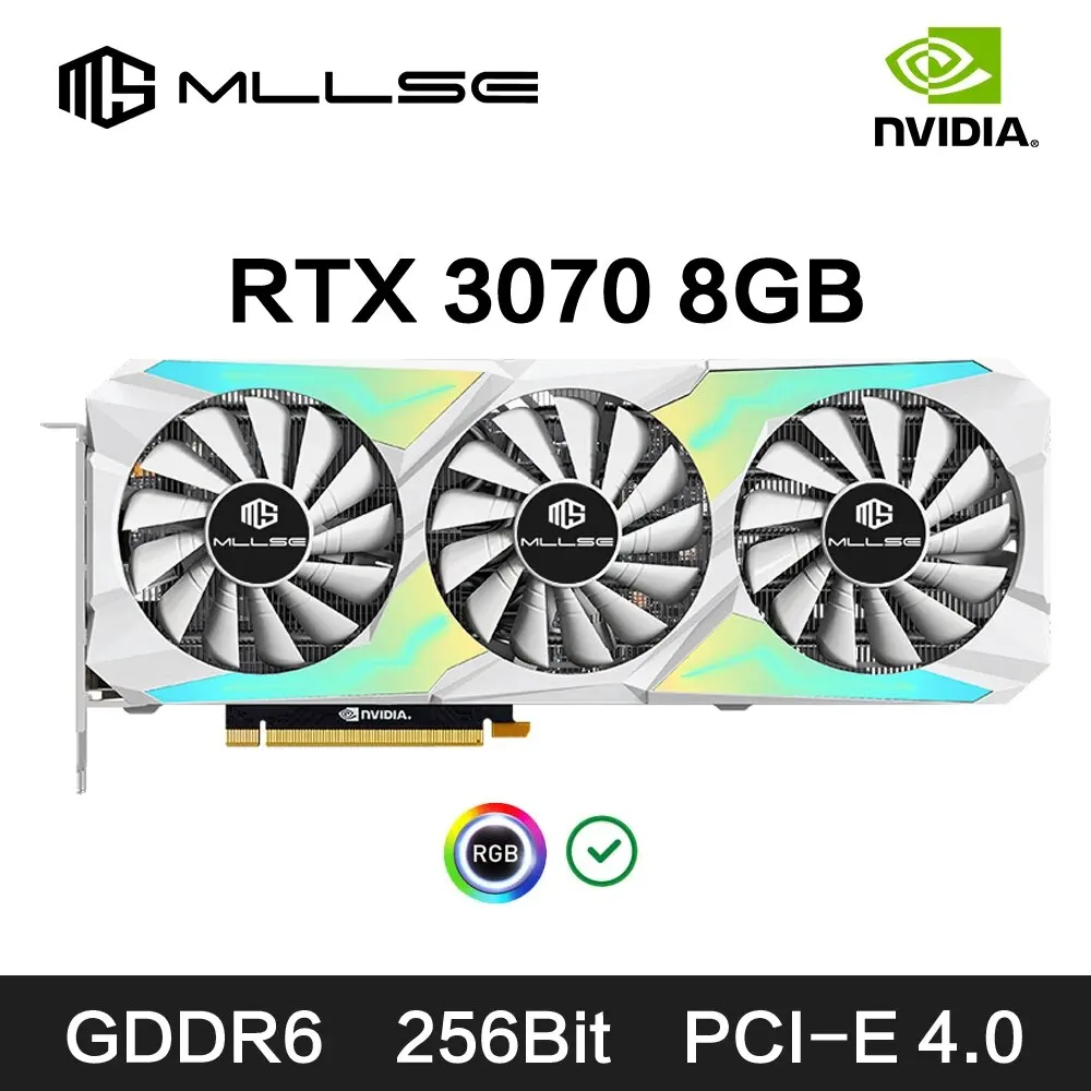 MLLSE-RTX-3070-8GB-Graphics-Card-GDDR6-256-Bit-PCI-E-4-0-16-12Pin ...