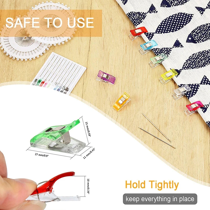 50Pcs-set-Sewing-Clips-Colorful-Clips-Plastic-Craft-Crocheting-Knitting ...