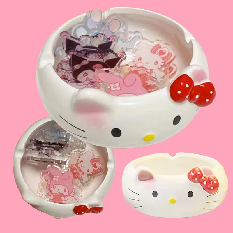Kawaii Hallo Kitty Aschenbecher Stereoskopischen Ohren Kt Katze Keramik ...