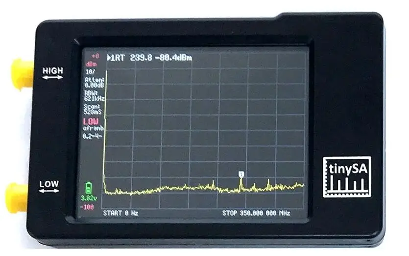 Original TinySA Handheld tiny Spectrum analyzer 2.8" TFT display MF/HF ...
