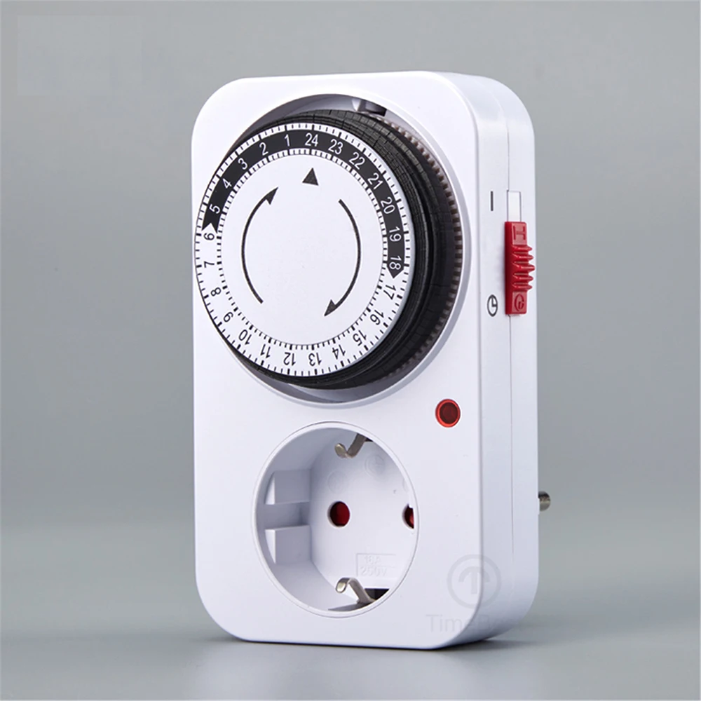 24-Hour-Cyclic-Timer-Switch-Kitchen-Timer-Outlet-Loop-Universal-Timing ...