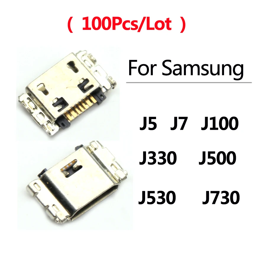 100Pcs-Lot-Micro-Mini-USB-jack-socket-connector-charger-Charging-Port ...