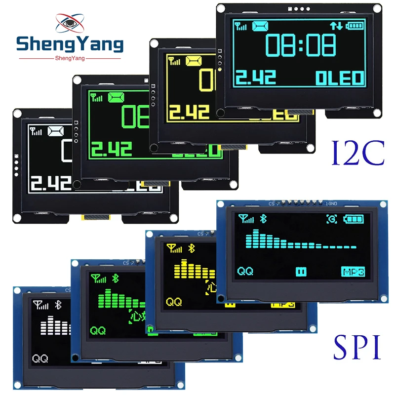 TZT-2-4-2-42-inch-128x64-OLED-LCD-Display-Module-SSD1309-12864-7-Pin ...