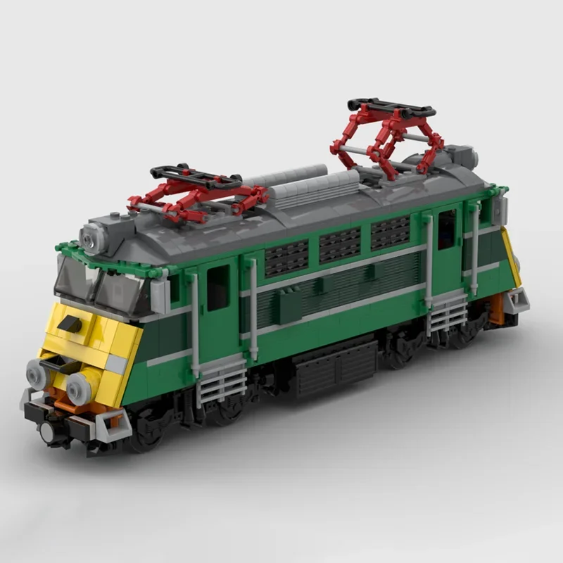 Railway Train Series Moc Building Bricks EP-07 Locomotive Train Model ...