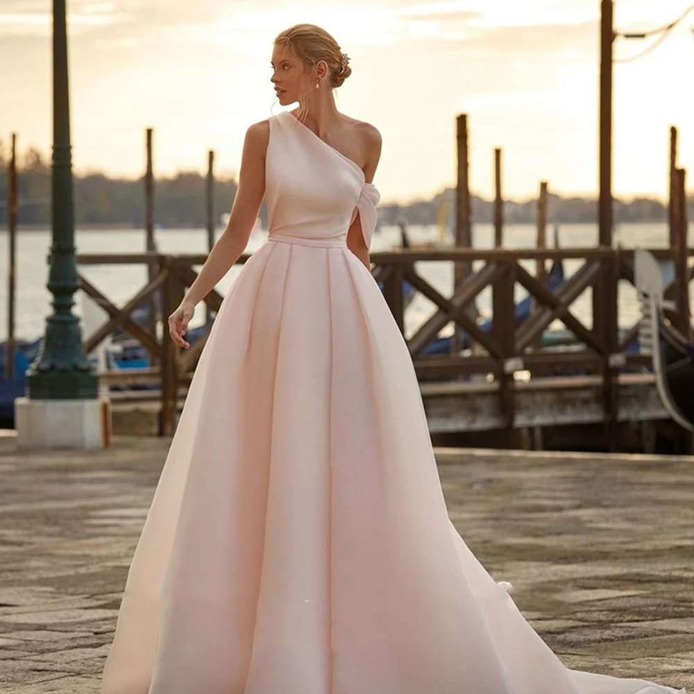 Pastel Pink Wedding Dress
