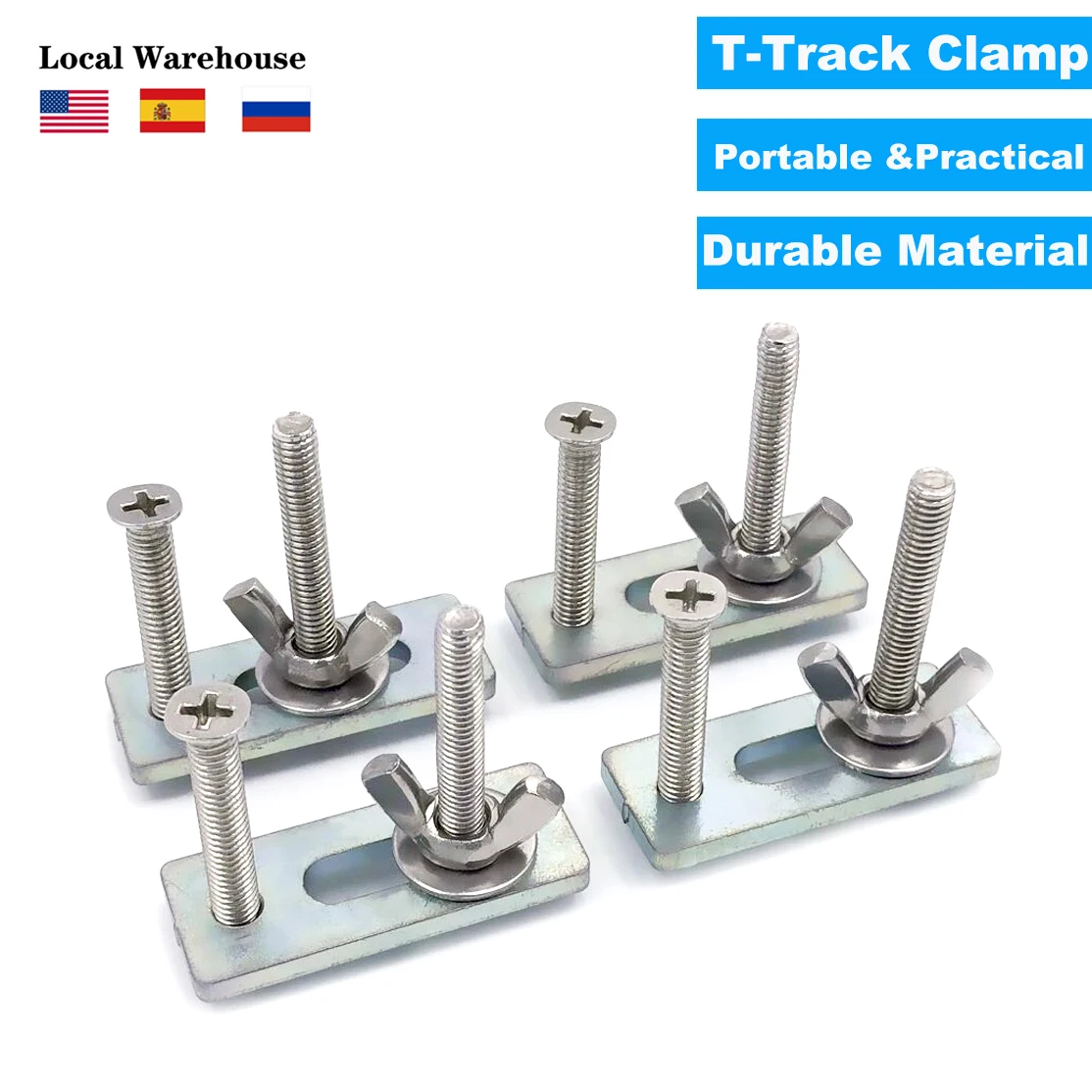 4 Stks/partij Werktafel T Slot Klem Spantangen Mini Hold Down Klem Kit ...