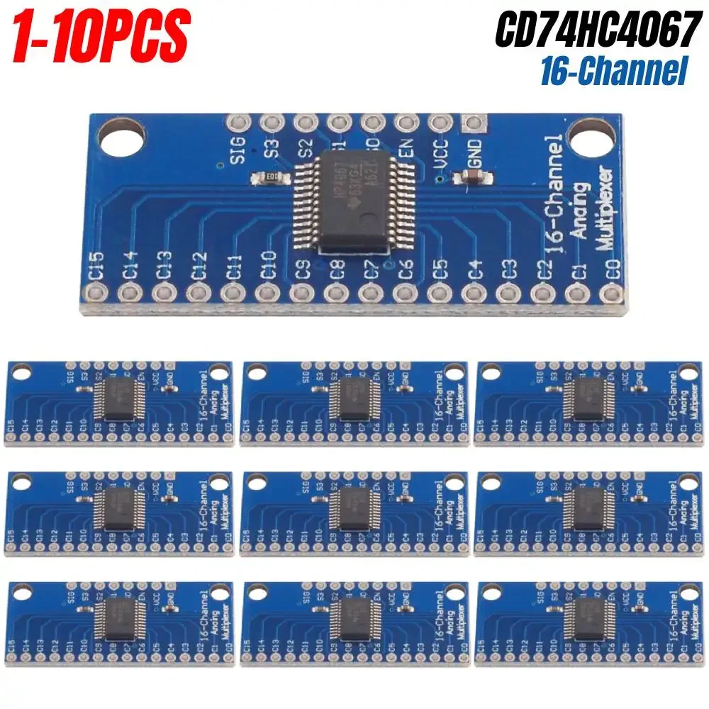 1-10PCS-CD74HC4067-modulo-scheda-Breakout-Multiplexer-digitale-analogico-CMOS-preciso-a-16 ...
