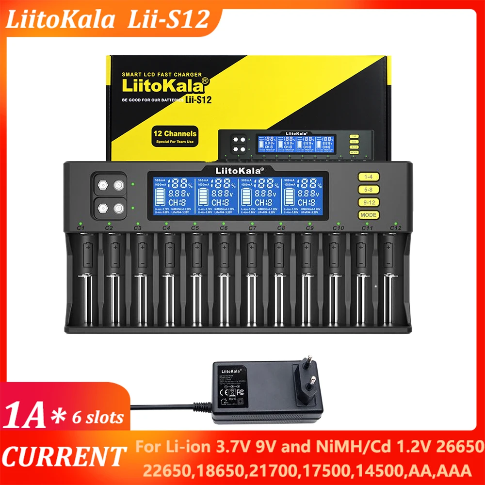 Liitokala-Lii-s12-Lii-S8-18650-Battery-Charger-for-1-2v-3-7V-9V-14500 ...