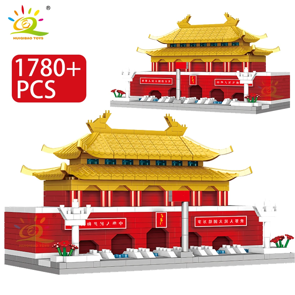 HUIQIBAO-1780pcs-Mini-Tian-An-Men-Micro-City-Architecture-Model ...