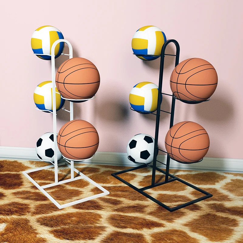 Indoor-Children-Basketball-Storage-Rack-Put-Ball-Football-Storage ...