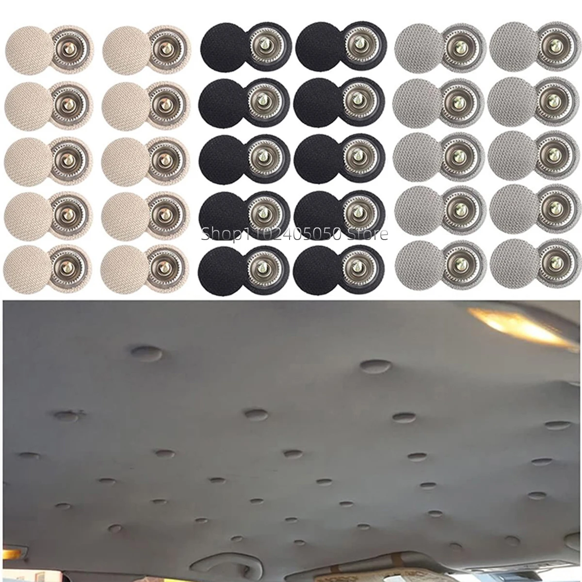 30Pcs-Car-Roof-Headliner-Repair-Rivets-Button-Auto-Interior-Decor ...