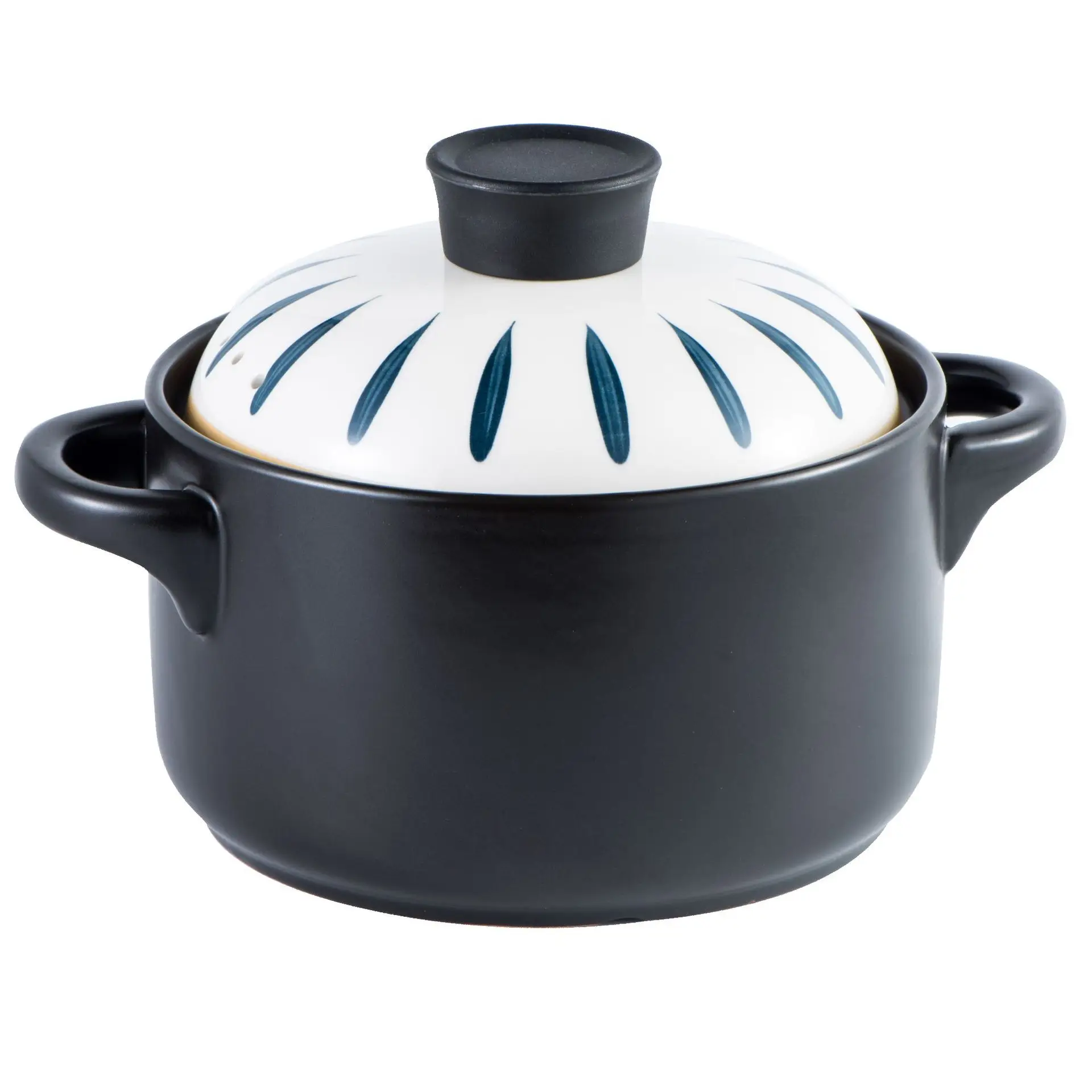Ceramic-Round-Dish-Casserole-Clay-Pot-Earthen-Pot-Ceramic-Cookware-With ...
