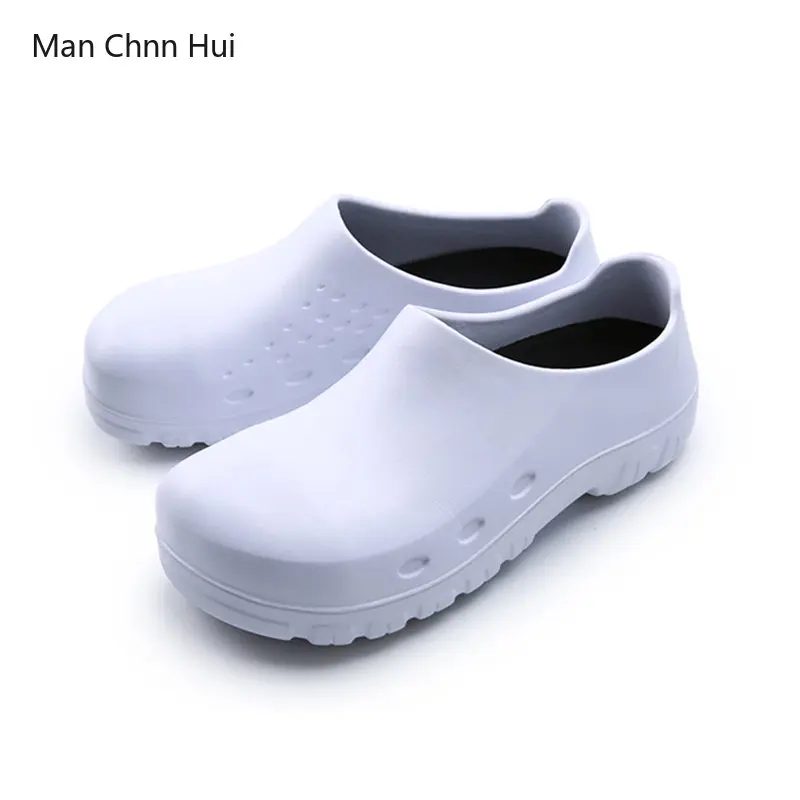 White Anti Collision Steel Head Chef Shoes Catering Anti Slip Oil Proof ...