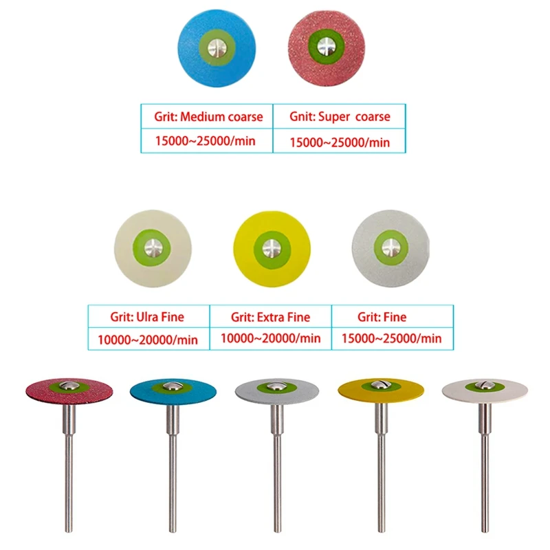 Dental Rubber Diamond Polisher Wheel Disc 26mm Restorations HP Lab ...