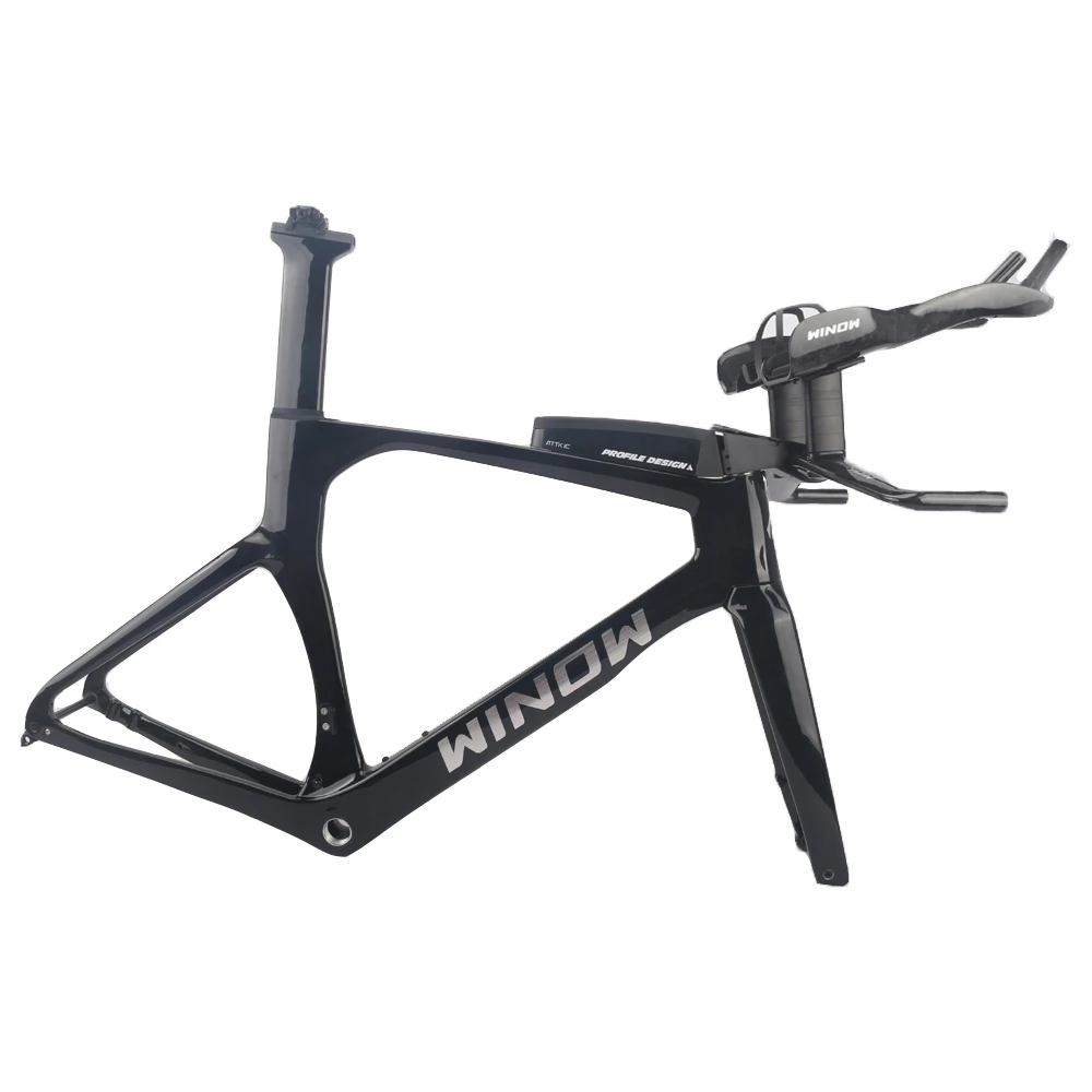 Carbon TT Frame Chinese Triathlon Bike Frameset Disc Time Trial Bike ...