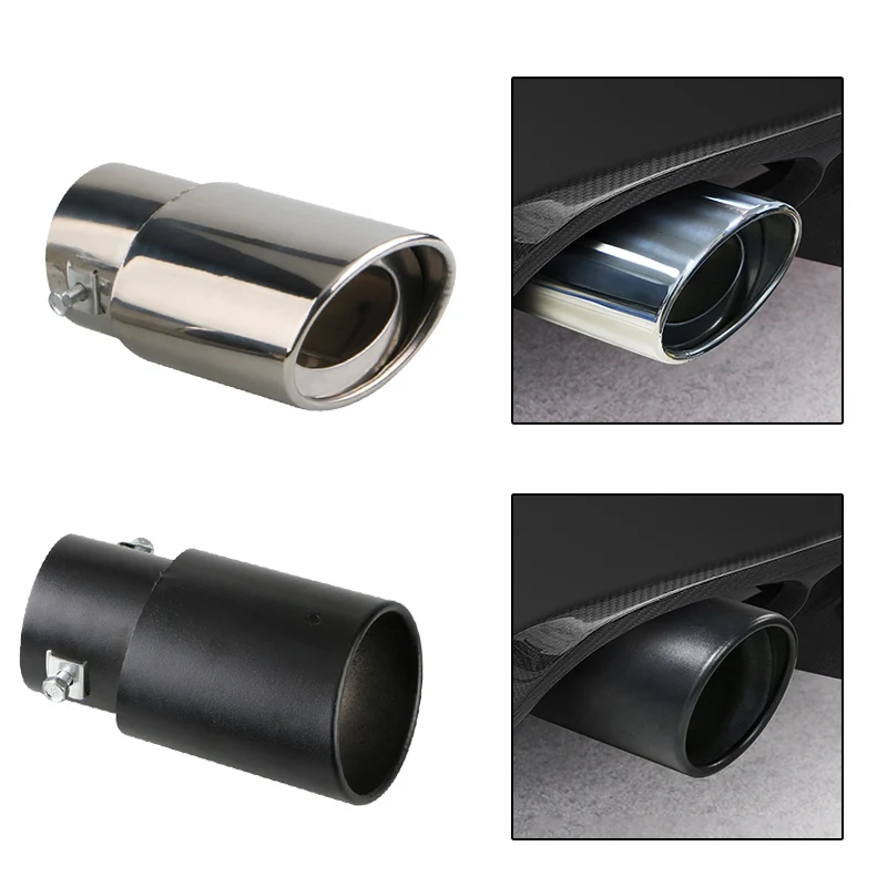 “2.5” Stainless Steel Exhaust Muffler Tip for Cars” – Exotic Car ...
