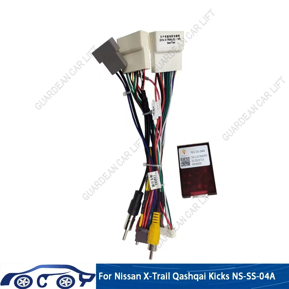 16Pin Car Radio Wiring Canbus Decoder For 2014 Nissan X-Trail Qashqai ...