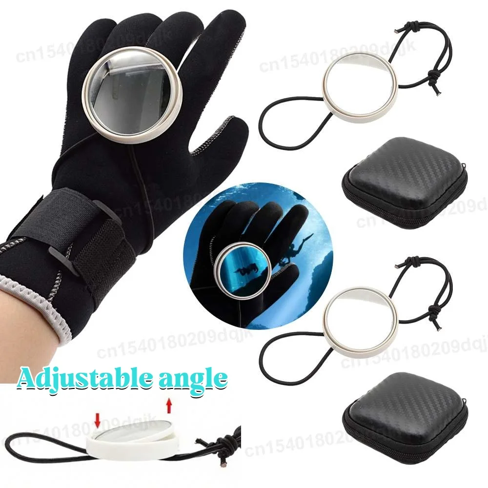 Diving Rearview Mirror With Cord Water Sports Dive Safety Equipment For ...
