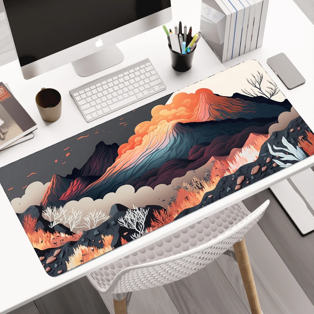 Large-Writing-Pad-Glacier-Rocky-Mountain-Natural-Mouse-Pad-Floral ...