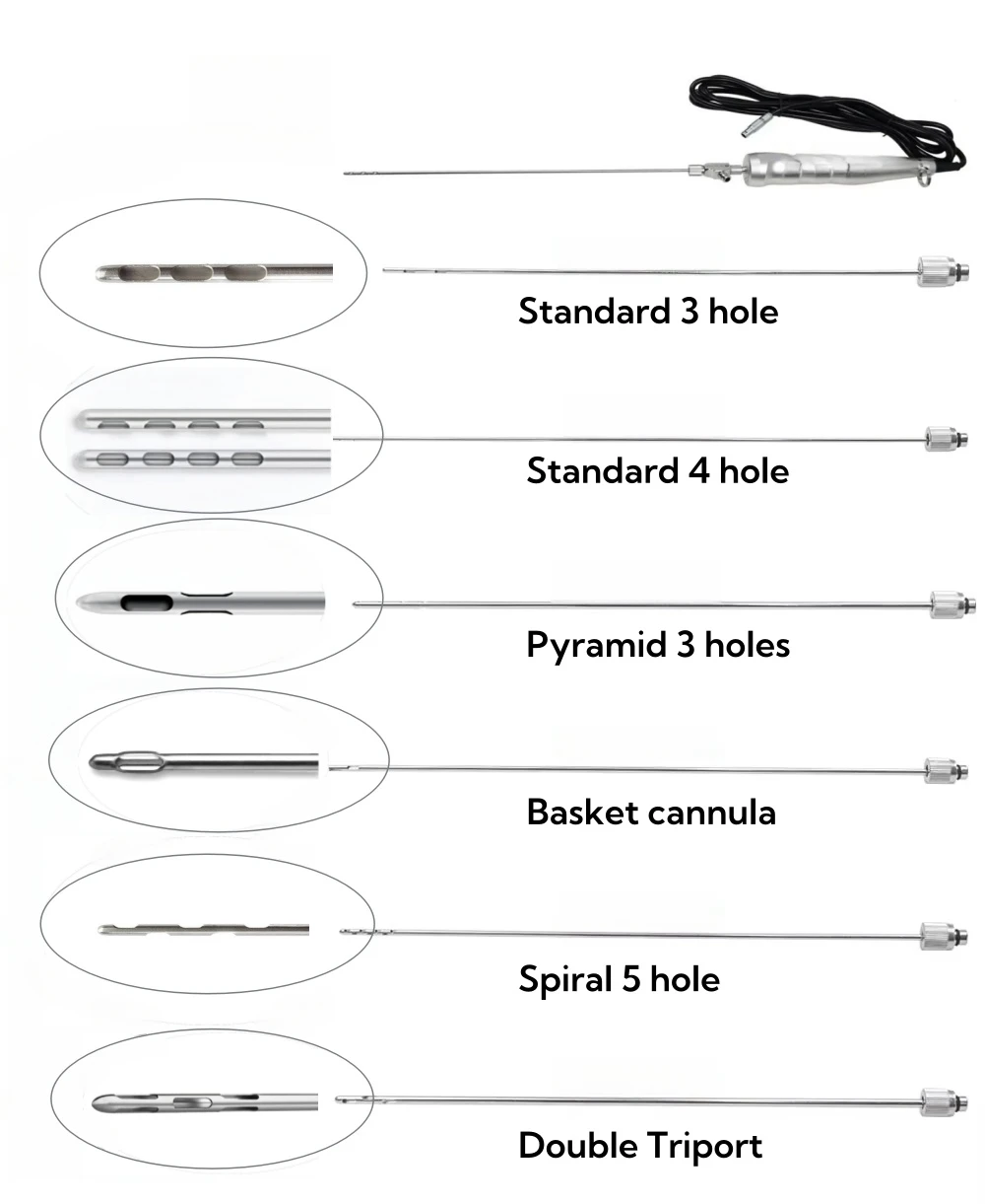 Aspiration Cannula with Multiple Shaped Tips Compatible with Vibsulpt ...