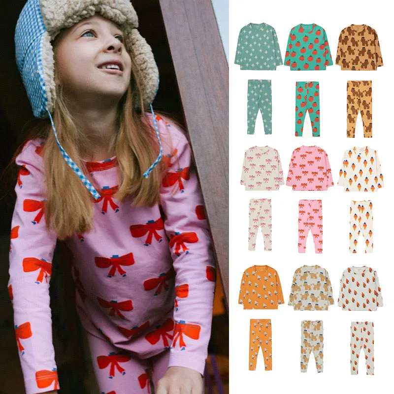 2023-AW-New-Kids-Boys-TC-Brand-T-shirt-and-Legging-Home-Sets-Pajama ...