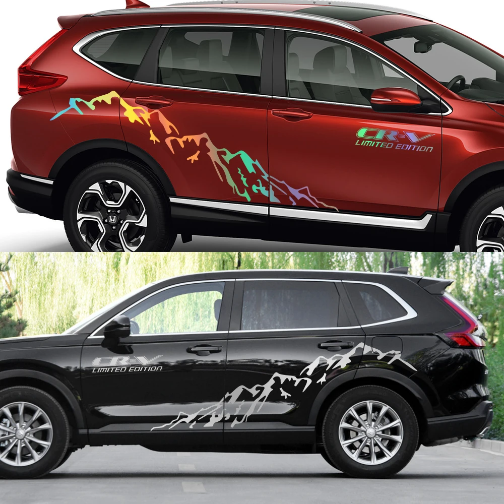 Car Door Side Stickers For Honda CR-V 1 2 3 4 5 Graphics Mountain ...