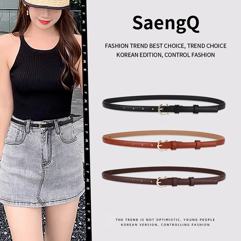 New-Style-Small-Belt-Women-s-Fashion-Versatile-Jeans-Thin-Belt ...