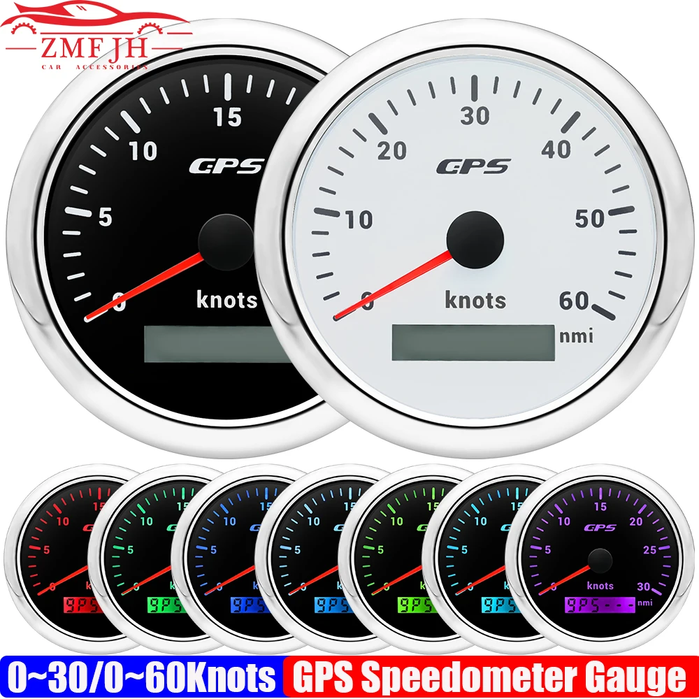 7-Color-Backlight-0-30-Knots-85MM-GPS-Speedometer-Gauge-with-GPS ...