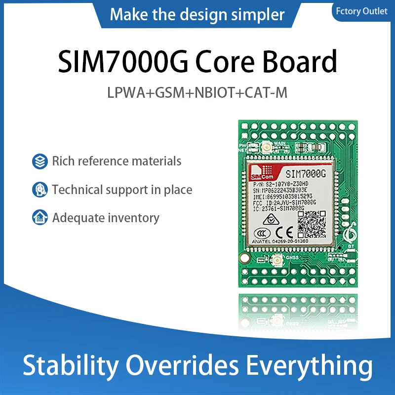 SIM7000A-SIM7000E-SIM7000G-Development-Core-Board-LTE-CAT-M1-NBIoT ...