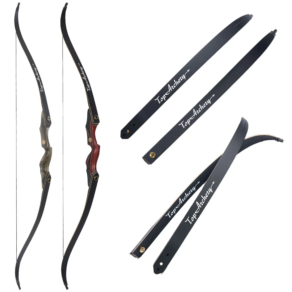 1pair-Archery-Recurve-Bow-Limbs-25-50lbs-Right-left-Hand-Bow-Carbon-Bow ...