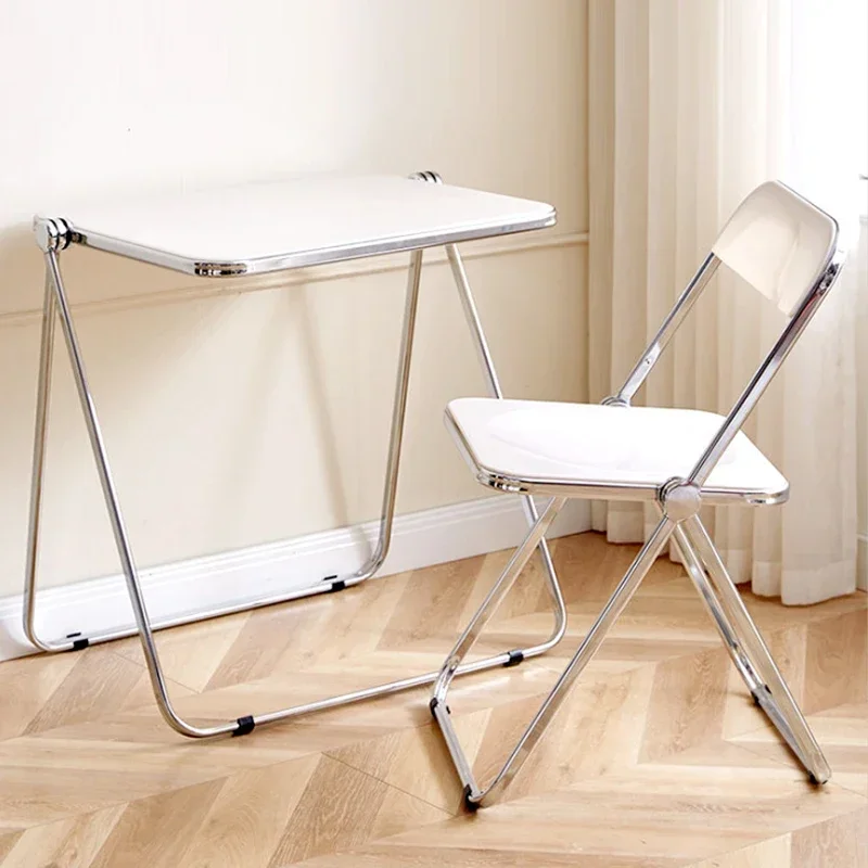 70-50cm-Ins-Crystal-Transparent-Folding-Table-Acrylic-Side-Table-Coffee ...