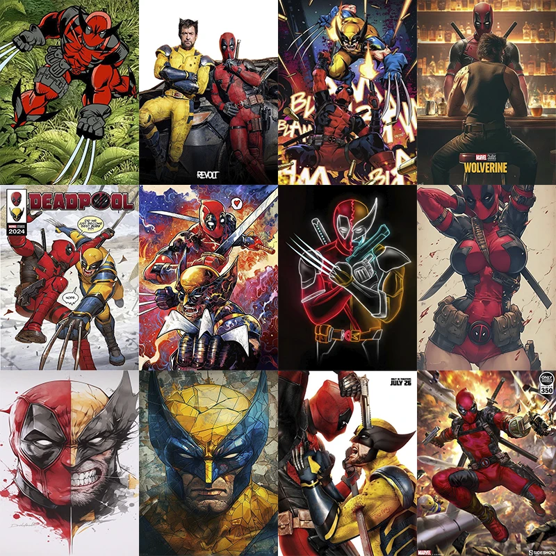 2024-New-5D-DIY-Deadpool-Wolverine-Diamond-Painting-Kit-Diamond ...