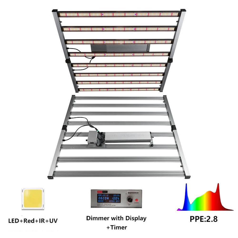 600W 800W 1000W LED Grow Light Bar Full Spectrum Professional High PPF ...