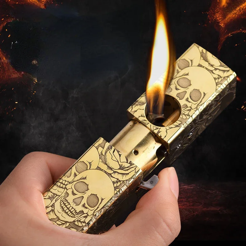 Personalized-War-Armor-Handmade-Pure-Copper-Kerosene-Lighter-1918-Retro ...