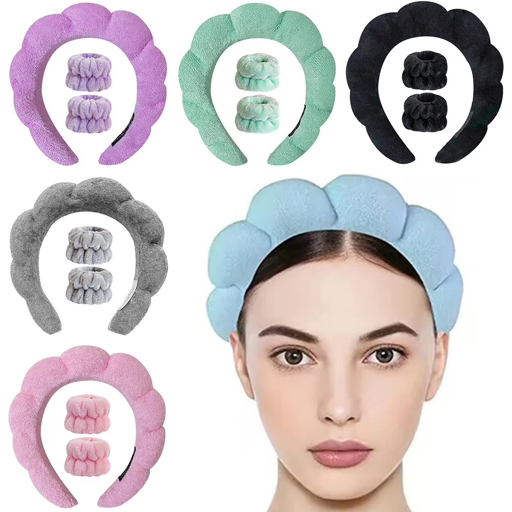 3Pcs-Set-Fashion-Microfiber-Washing-Wristbands-Scrunchies-Puffy ...