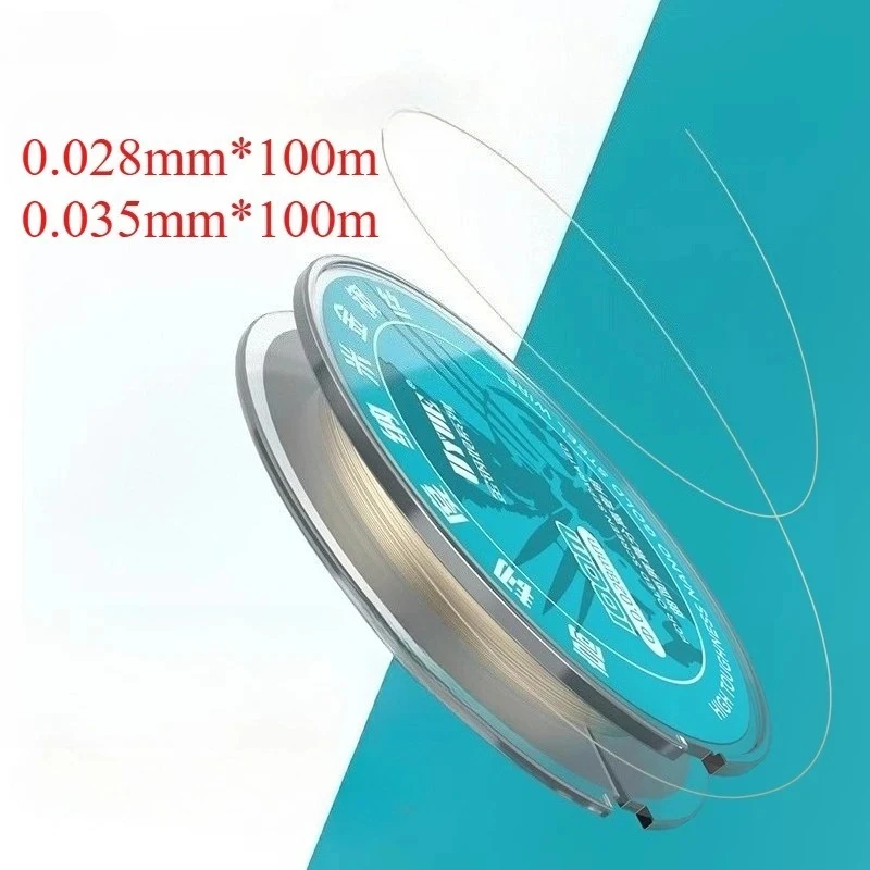 UYUE-cable de corte de acero Nano dorado de alta dureza, 0,028mm, 0 ...