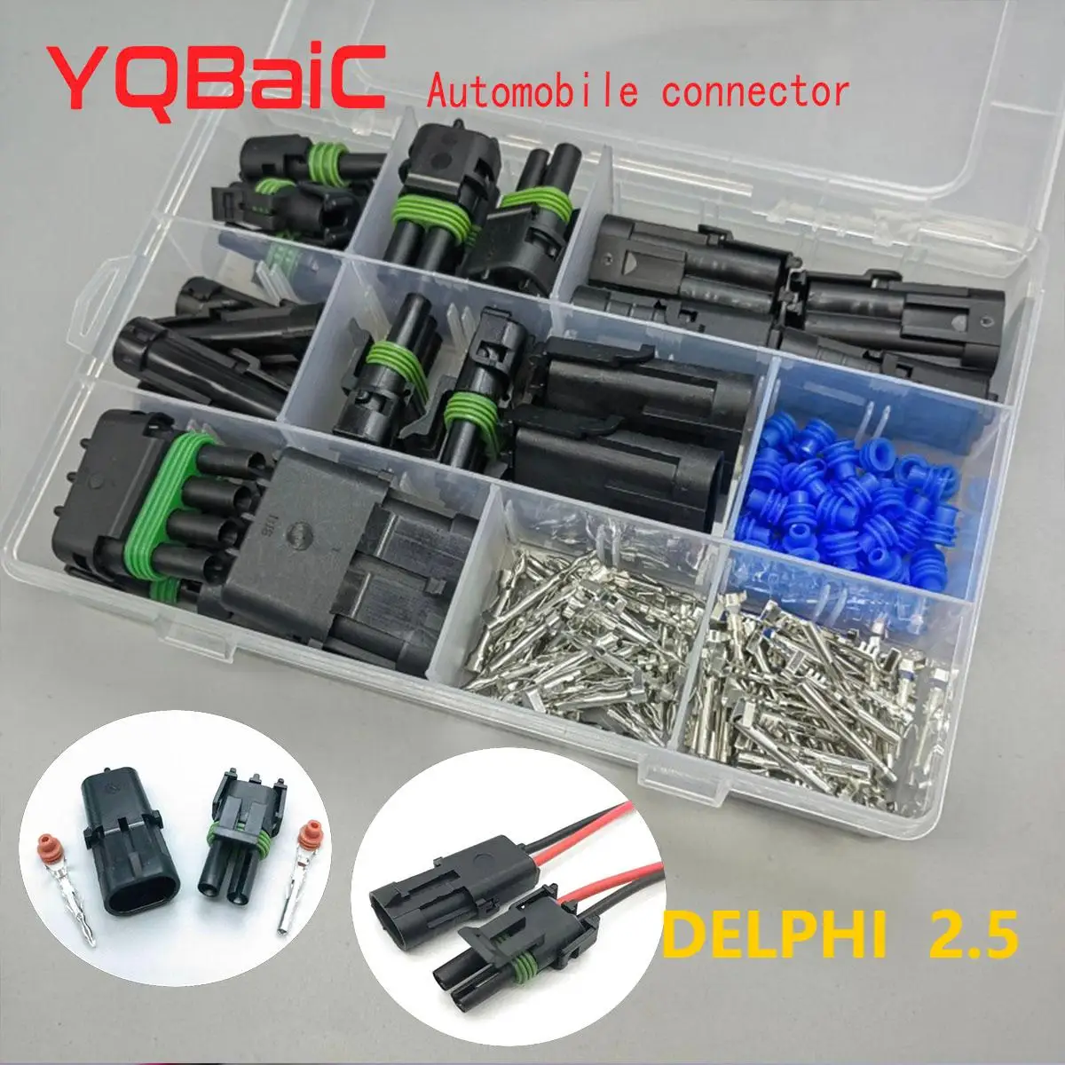 Delphi GM 2.5mm Series Automobile Cable Connector Plug - 1P 2P 3P 4P 6P ...
