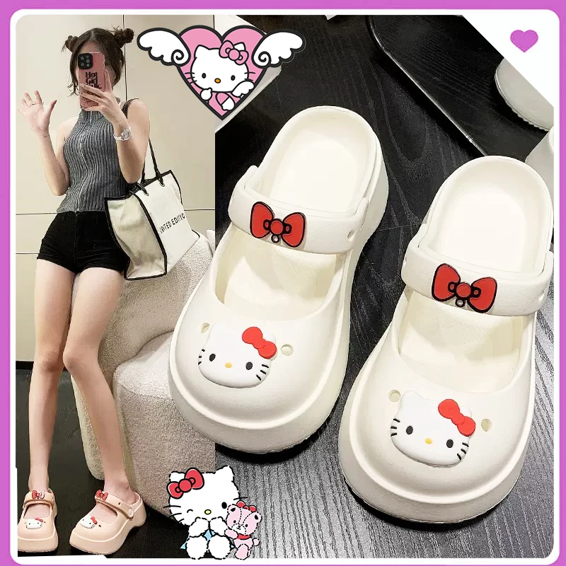 Hello-Kitty-Croc-Kawaii-Mary-Jane-Style-Lolita-Soft-Summer-Slippers ...