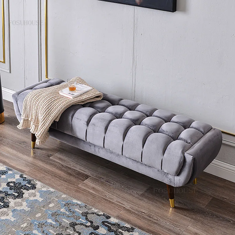 Nordic Bed End Stools Bedroom Creative Sofa Ottomans Light Luxury ...