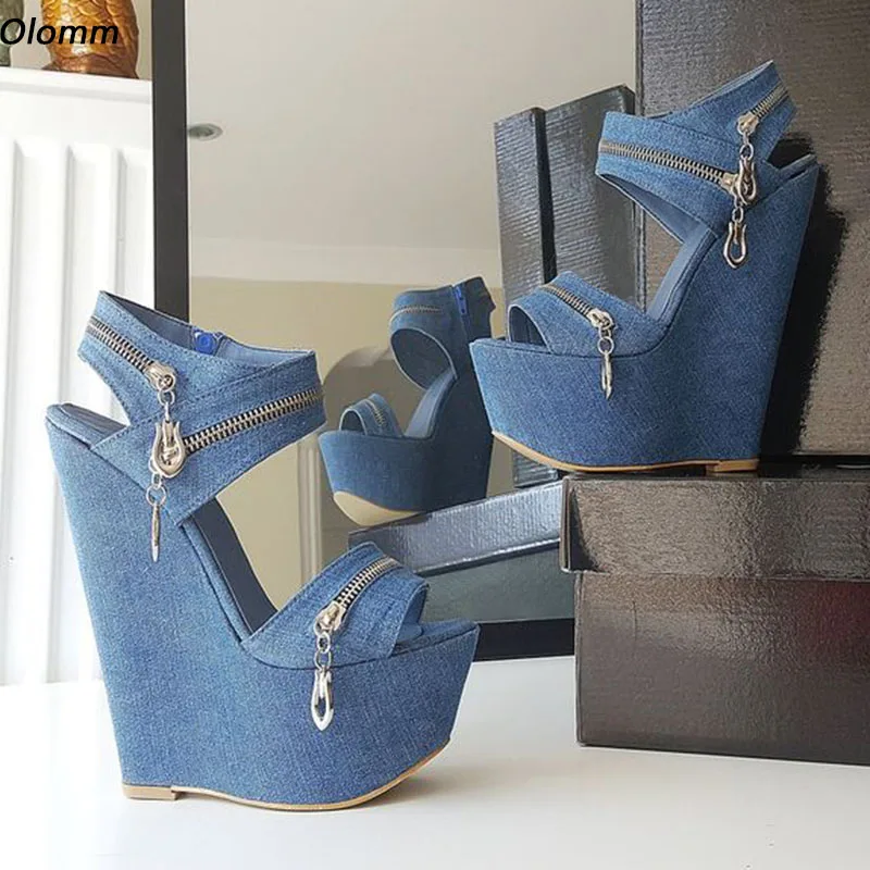 Olomm-Sandalias-de-plataforma-hechas-a-mano-para-mujer-cu-as-de ...