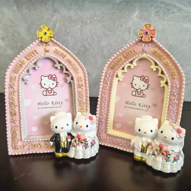Hello-Kitty-Photo-Frame-European-Style-Resin-Anime-Doll-Decoration ...