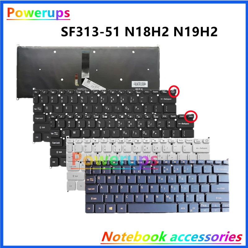 New Laptop US Backlight Keyboard For Acer Swift3 SF313-51-520B 50P6 ...