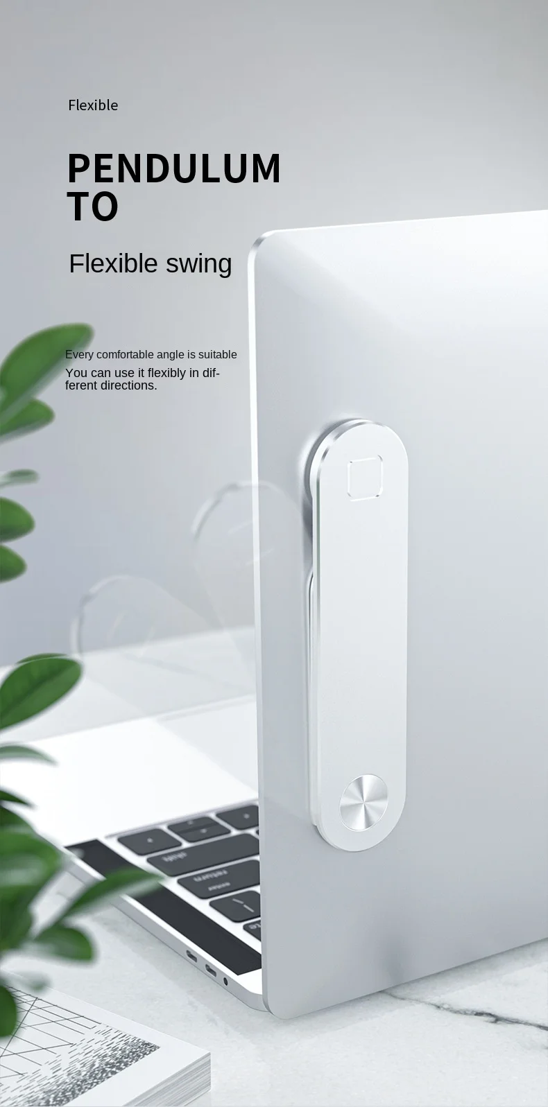 Noir - Support'extension pour ordinateur portable 2 en 1, pour iPhone ...