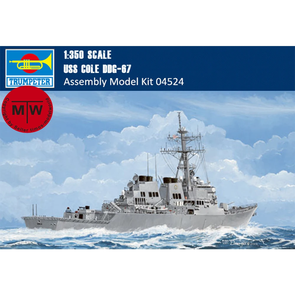 Trumpeter-04524-1-350-Scale-USS-Cole-DDG-67-Warship-Military-Plastic ...