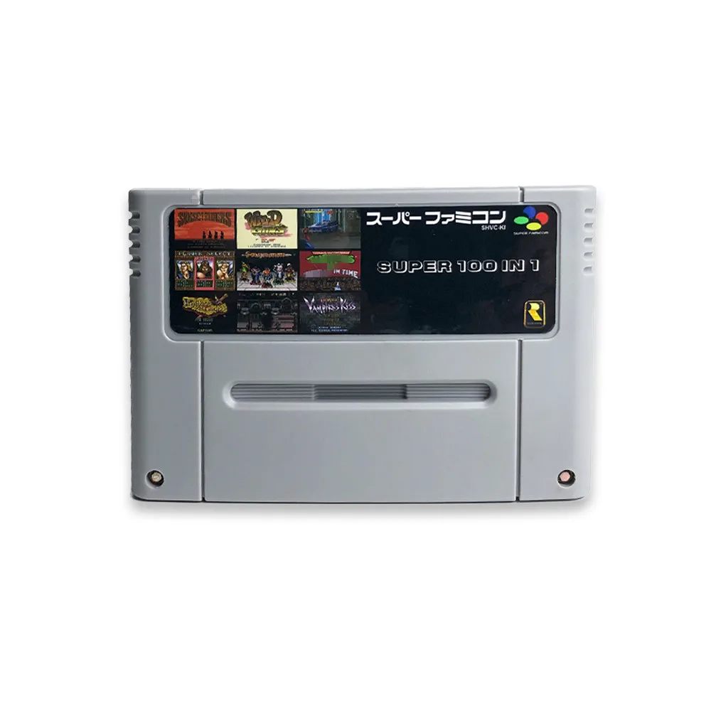 100-in-1-Game-Card-for-SNES-16-bit-USA-EUR-JAPAN-Consoles-with ...