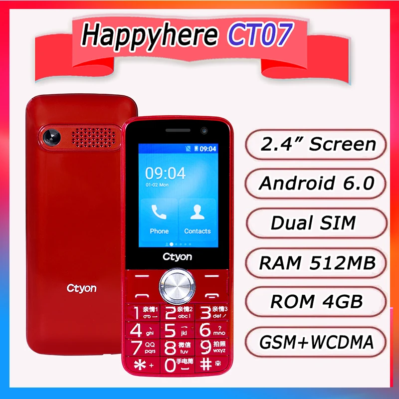2023 New Android 6.0 Smartphone Push Button MTK6737M cheap WIFI Cheap ...