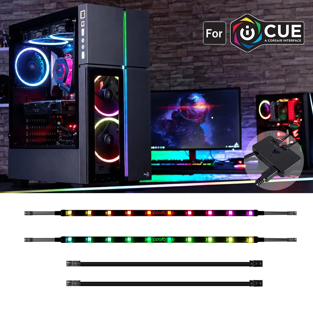 Addressable Rgb Led Strip Pc | Led Addressable Rgb Corsair | Corsair ...