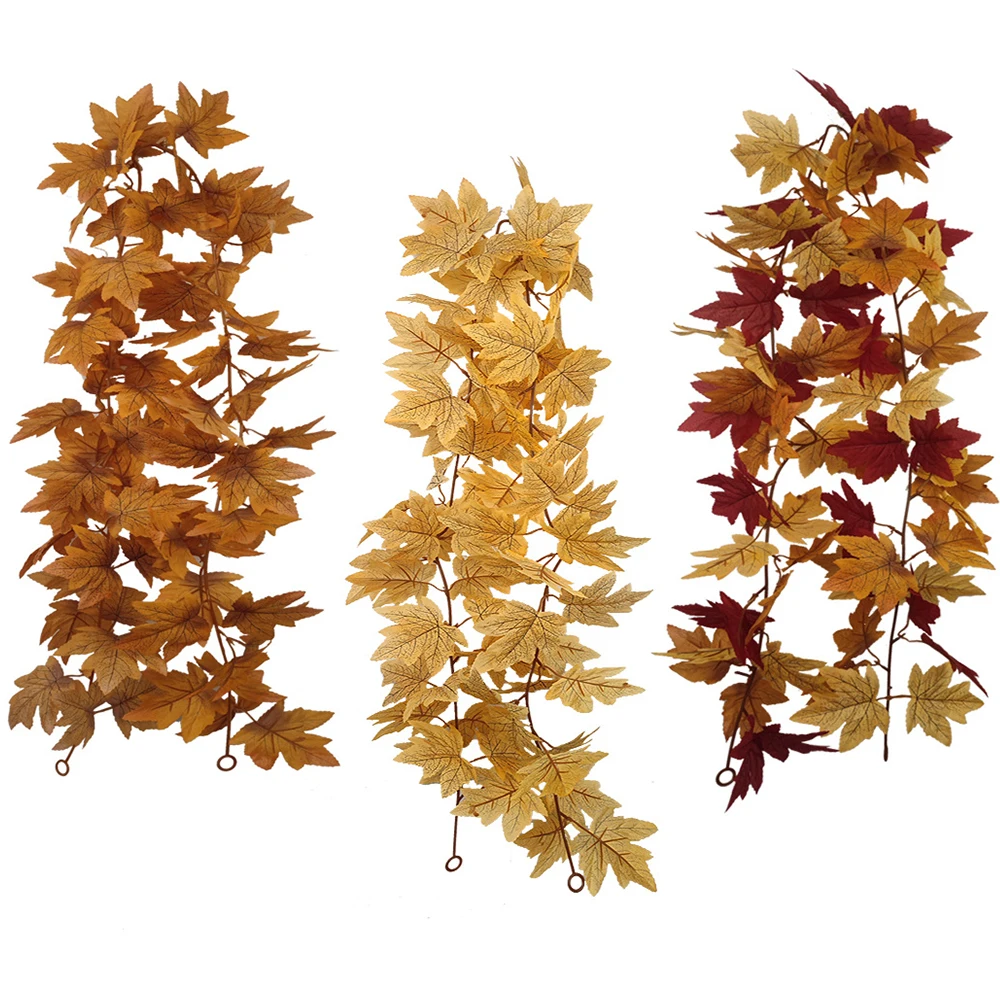 175cm-Artificial-Silk-Maple-Leaves-Vine-Garland-Artificial-Maple ...